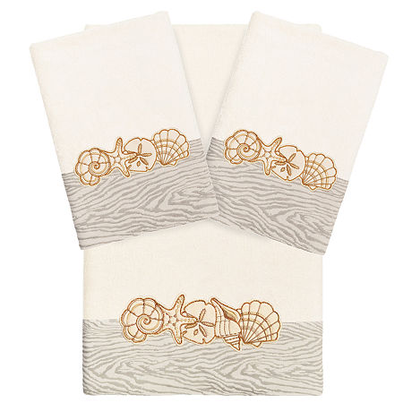 Click here for Linum Home Textiles Shell Row 3-pc. Bath Towel Set... prices