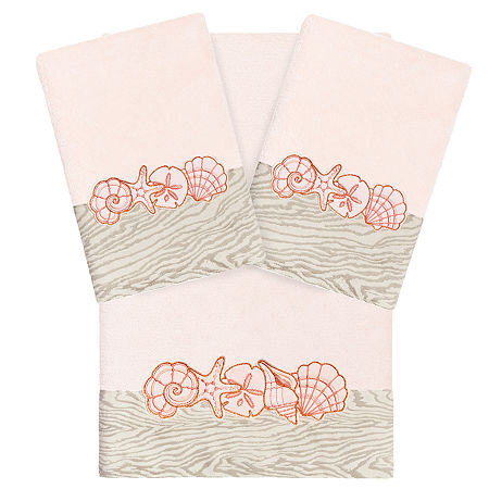 Click here for Linum Home Textiles Shell Row 3-pc. Bath Towel Set... prices
