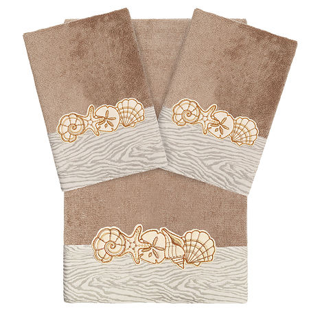 Click here for Linum Home Textiles Shell Row 3-pc. Bath Towel Set... prices