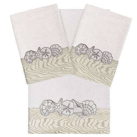 Click here for Linum Home Textiles Shell Row 3-pc. Bath Towel Set... prices