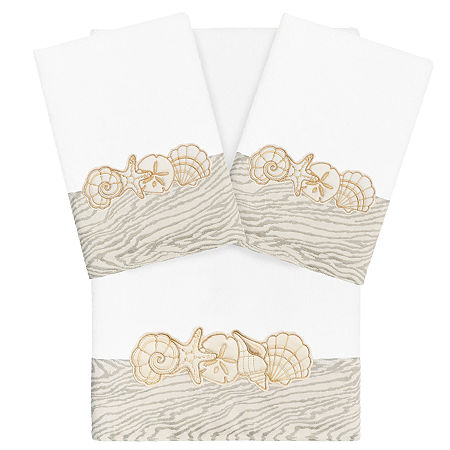 Click here for Linum Home Textiles Shell Row 3-pc. Bath Towel Set... prices