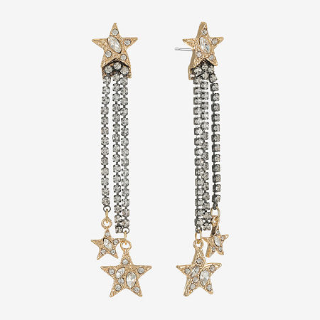 Click here for Bijoux Bar Two Tone Womens Glass Star Hypoallergen... prices