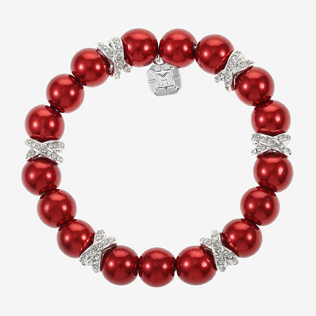 Click here for Monet Jewelry Timeless Silver Tone & Red Womens Gl... prices