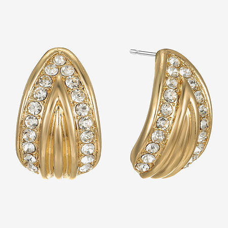 Click here for Monet Jewelry Gold Tone Pave Glass 22mm Pear Stud... prices