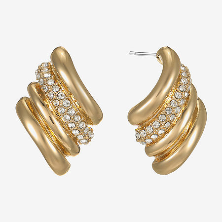 Click here for Monet Jewelry Pave Glass 23mm Diamond Stud Earring... prices