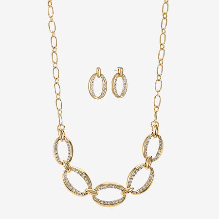 Click here for Liz Claiborne Link Frontal Collar Necklace & Drop... prices