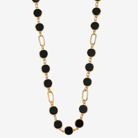 Click here for Liz Claiborne Gold Tone & Black Womens 17 Inch Col... prices
