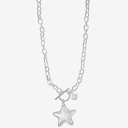 Click here for Liz Claiborne Silver Tone Toggle Womens Star 17 In... prices
