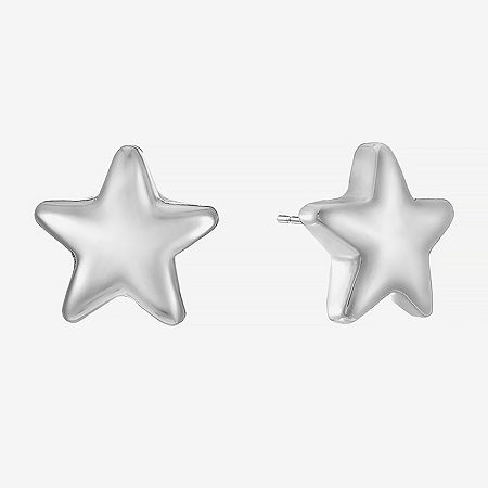 Click here for Liz Claiborne Silver Tone 12.7mm Star Stud Earring... prices