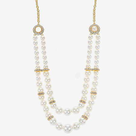 Click here for Monet Jewelry Gold Tone Multi Womens Glass 18 Inch... prices
