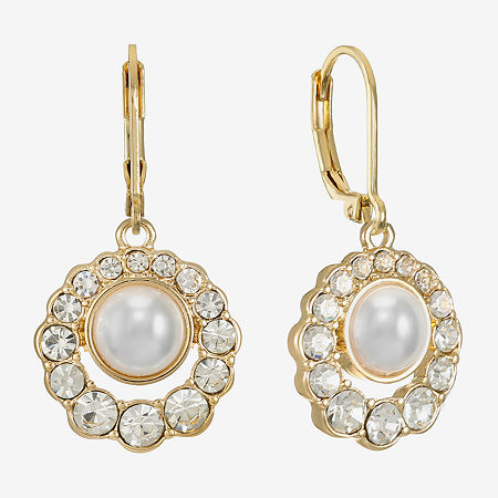 Click here for Monet Jewelry Gold Tone Halo Womens Glass Simulate... prices