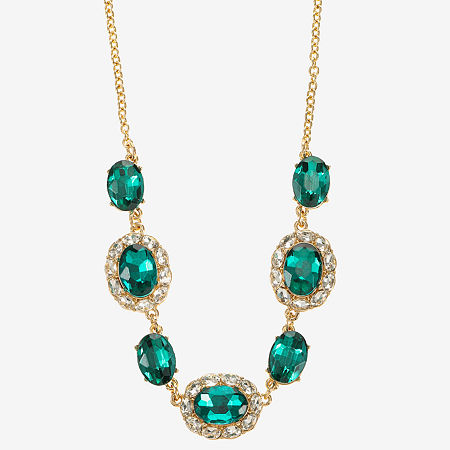 Click here for Monet Jewelry Gold Tone Halo Frontal Womens 17 Inc... prices