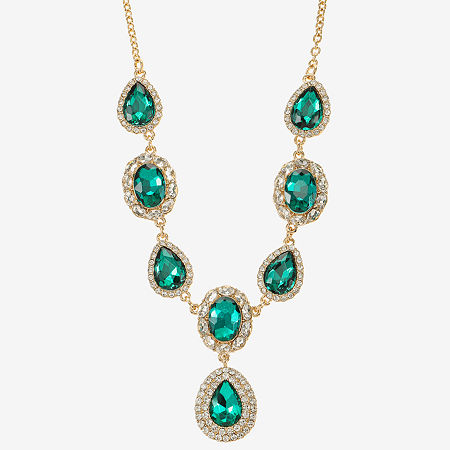 Click here for Monet Jewelry Gold Tone Halo Frontal Womens Glass... prices