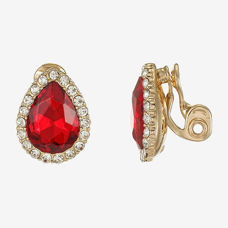 Click here for Monet Jewelry Gold Tone Halo Glass 19mm Stud Earri... prices