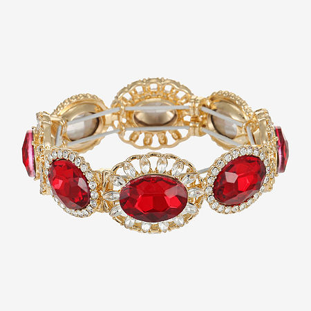 Click here for Monet Jewelry Gold Tone Halo Womens Glass Oval Str... prices