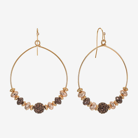 Click here for Liz Claiborne Tri Tone Beaded Womens 53mm Hoop Ear... prices