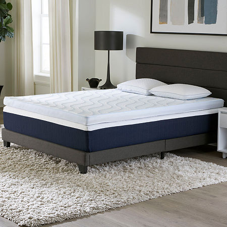 Comfort Tech 3 Dual Comfort Foam Mattress Topper  King - Multi