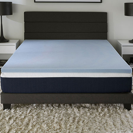 Comfort Tech 2 Tranquility Foam Mattress Topper  Twin - Blue