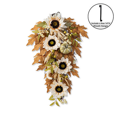 Click here for Glitzhome 28H Fall Neutral Sunflower  Pumpkin And... prices
