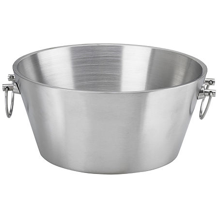 Steel Collection Brushed 15 Double Wall Insulated Party Tub - Stainless