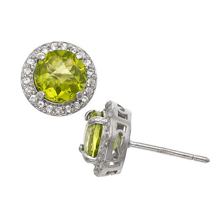 Click here for Genuine Green Peridot Sterling Silver 10mm Round S... prices