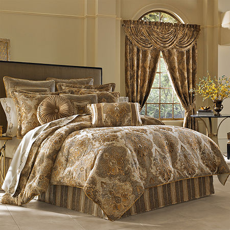 J Queen New York Bradshaw 4-Pc. Comforter Set  King - Natural