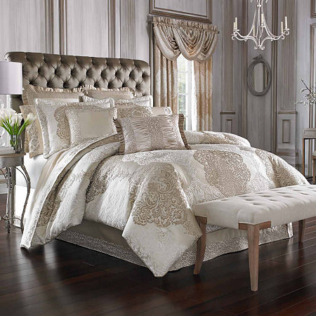 J Queen New York La Scala 4-Pc. Comforter Set  King - Gold