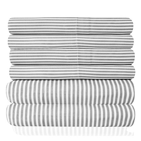Click here for Sweet Home Collection Classic Stripes Printed Shee... prices
