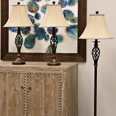 Click here for Stylecraft Barclay 3-pc. Lamp Set  One Size  Yello... prices