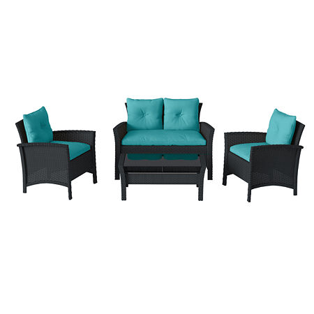Click here for Corliving 4-pc. Conversation Set Weather Resistant... prices