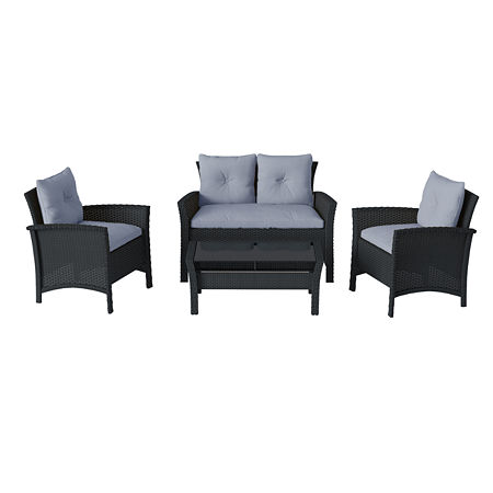 Click here for Corliving 4-pc. Conversation Set Weather Resistant... prices