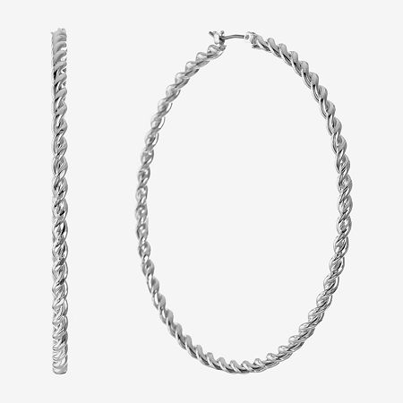 Click here for Liz Claiborne Silver Tone Womens 63.5mm Hypoallerg... prices