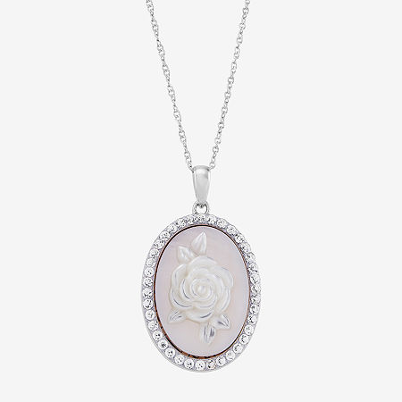 Click here for Cameo Womens Pink Mother Of Pearl Sterling Silver... prices
