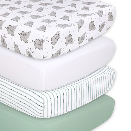 Click here for The Peanutshell Gray Elephant 4-pc. Crib Sheet  On... prices
