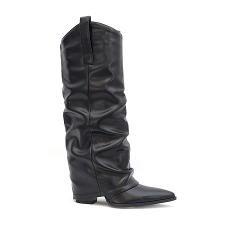 Click here for Yoki Womens Kween Stacked Heel Cowboy Boots  6 1/2... prices
