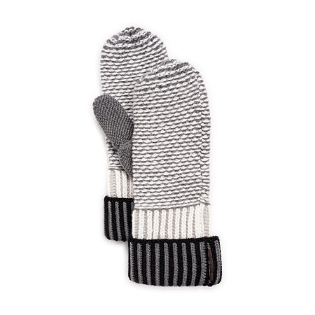 Click here for Muk Luks Mittens  One Size Fits Most  Gray prices