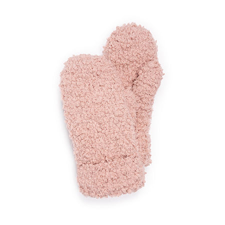 Muk Luks Womens Popcorn Mitten Accessories  Rose Gold  One Size - Rose gold