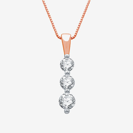 Click here for Linear 3-Stone (H-I / I1) Womens 1/2 CT. T.W. Lab... prices
