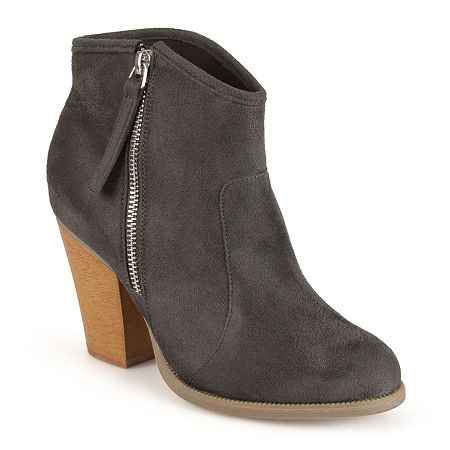Click here for Journee Collection Womens Link Stacked Heel Bootie... prices