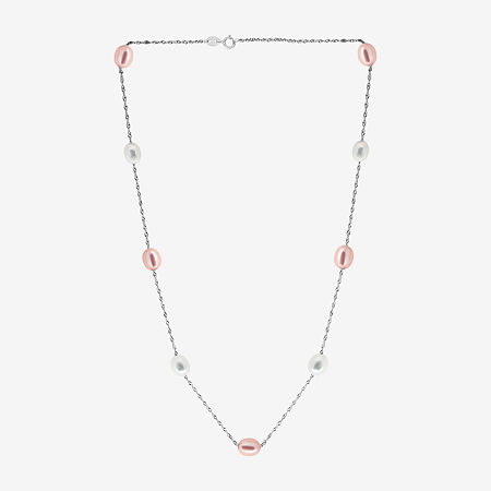 Click here for Effy Womens Pink Cultured Freshwater Pearl Sterlin... prices