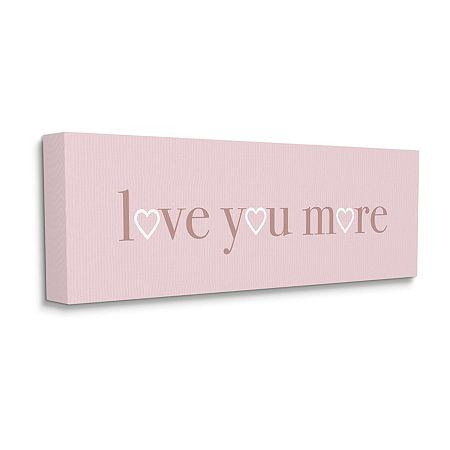 Click here for Stupell Industries Soft Pink Love You More Canvas... prices