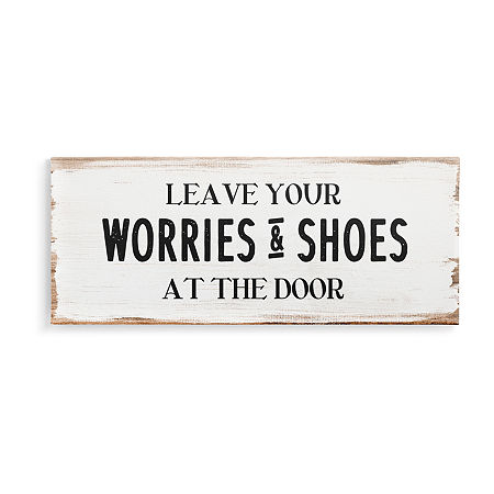 Click here for Stupell Industries Leave Worries And Shoes At Door... prices