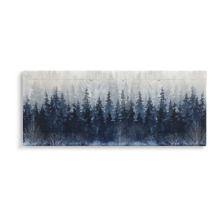 Click here for Stupell Industries Rustic Blue Forest Tree Line Ca... prices