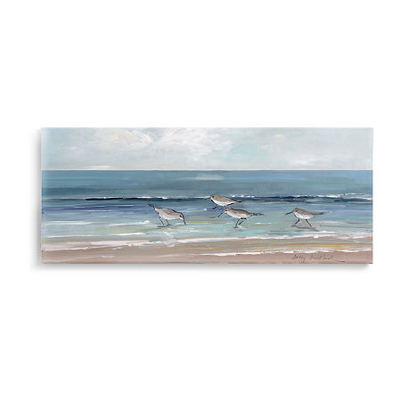 Click here for Stupell Industries Sandpiper Birds Cloudy Sky Canv... prices