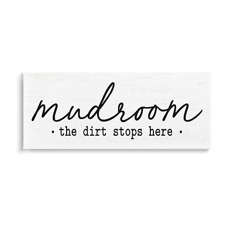 Click here for Stupell Industries Dirt Stops Here Mudroom Canvas... prices