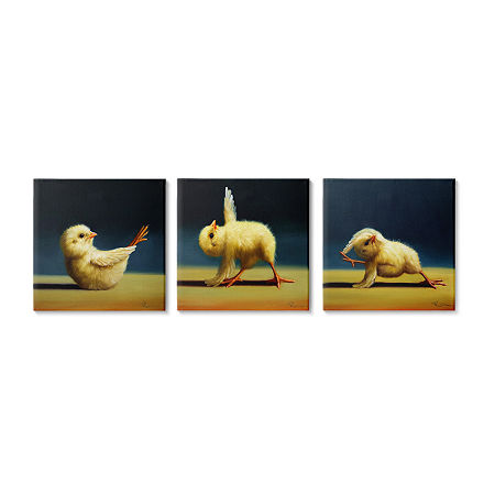Click here for Stupell Industries Funny Yoga Chick Trio 3-pc. Wal... prices