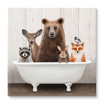 Click here for Stupell Industries Woodland Creatures Antique Bath... prices