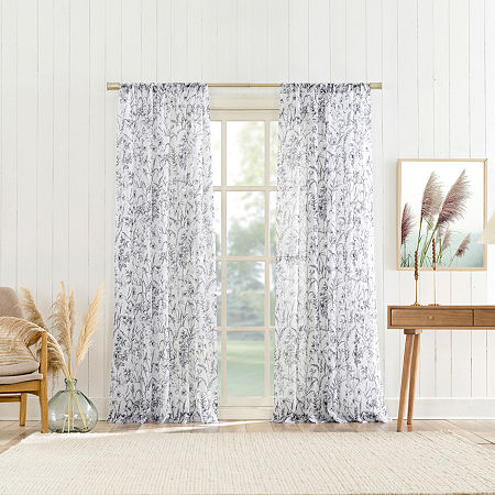 Click here for No 918 Ambree Rod Pocket Sheer Single Curtain Pane... prices