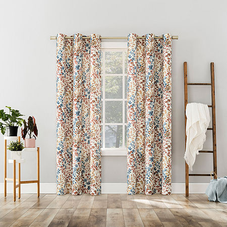 Amelie Leaf Print Grommet Panel