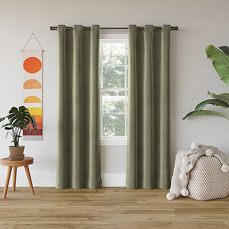 Click here for Cascade Pleated Velvet Blackout Grommet Curtain Pa... prices